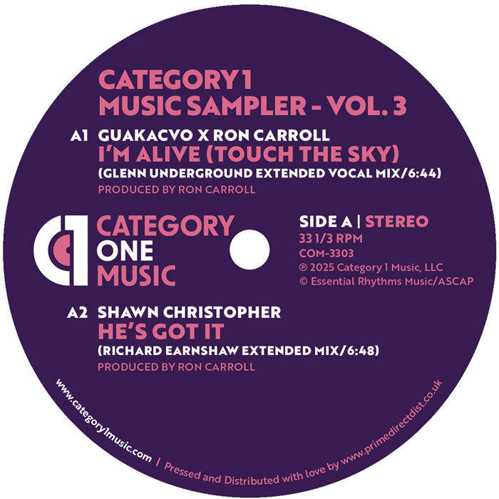 Various Artists - Category 1 Music Sampler - Vol. 3 (12 Inch Vinyl ...