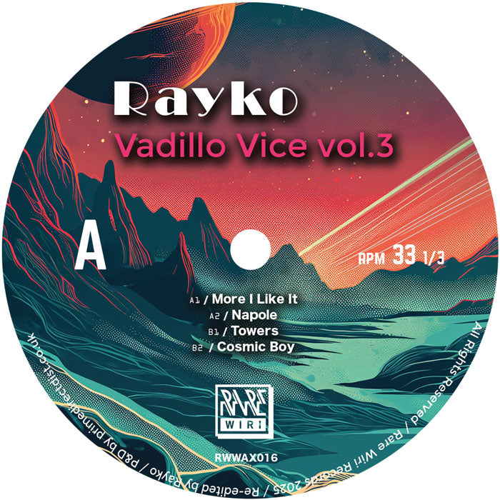 Rayko - Vadillo Vice Vol.3 - 12" Vinyl [Rare Wiri] – Nothing Ventured Vinyl